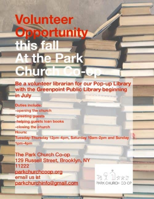 Volunteer at the Greenpoint Library Popup! - Greenpointers
