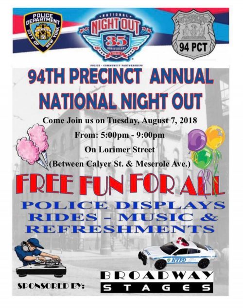 Party With the 94th Precinct Next Tuesday (8/7) - Greenpointers