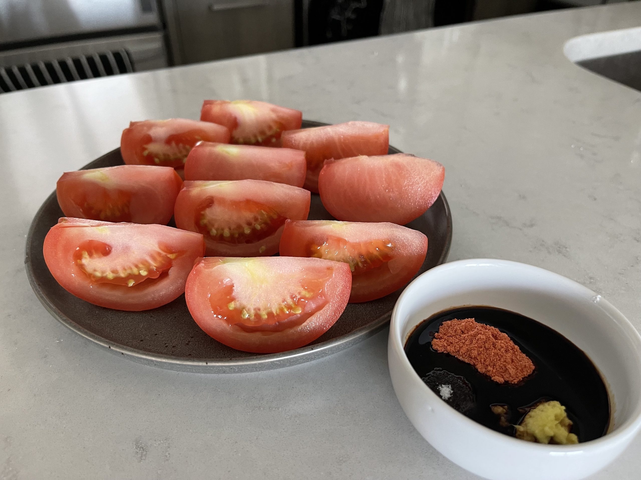 Community Cookbook: Fan Fried Rice Bar's Southern Taiwan Tomato Platter - Greenpointers