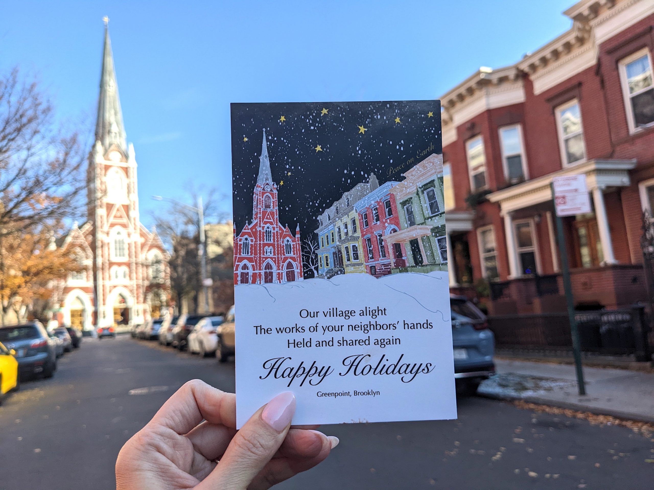 Support Greenpointers! Buy Our Custom Holiday Gift Wrap and Cards! - Greenpointers