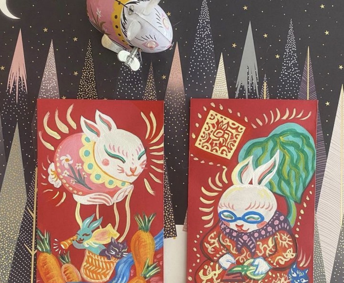 The Red Envelope Show: An Auspicious Art Exhibit by Grumpy Bert at myplasticheart - Greenpointers