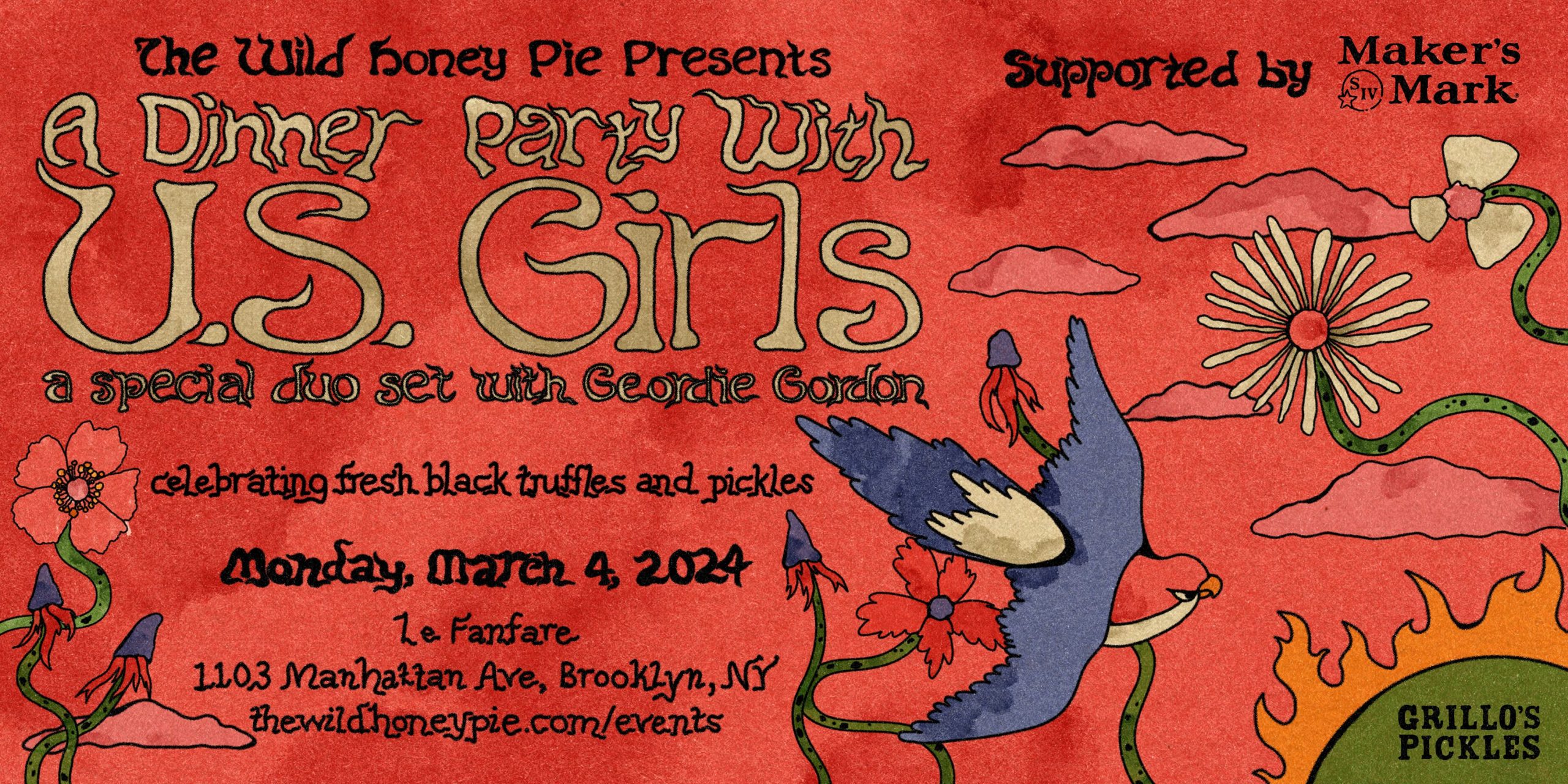 The Wild Honey Pie Hosting a Dinner Party at Le Fanfare, With a Performance from U.S. Girls ...