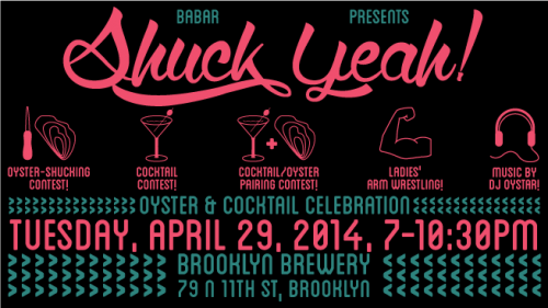 Shuck Yeah! Tomorrow 4/29 @ Bk Brewery - Greenpointers