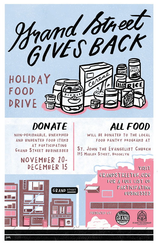 Holiday Food Drive on Grand Street! - Greenpointers